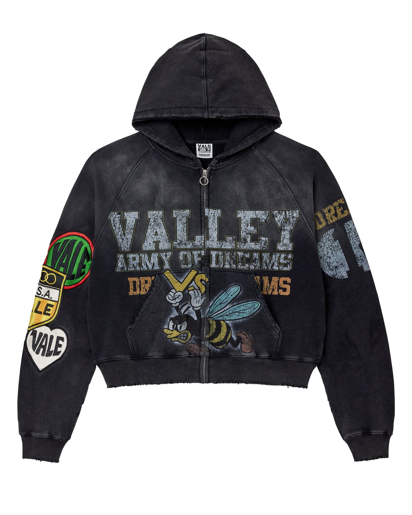 ARMY ZIP UP [BLACK] – VALE NYC FLAGSHIP