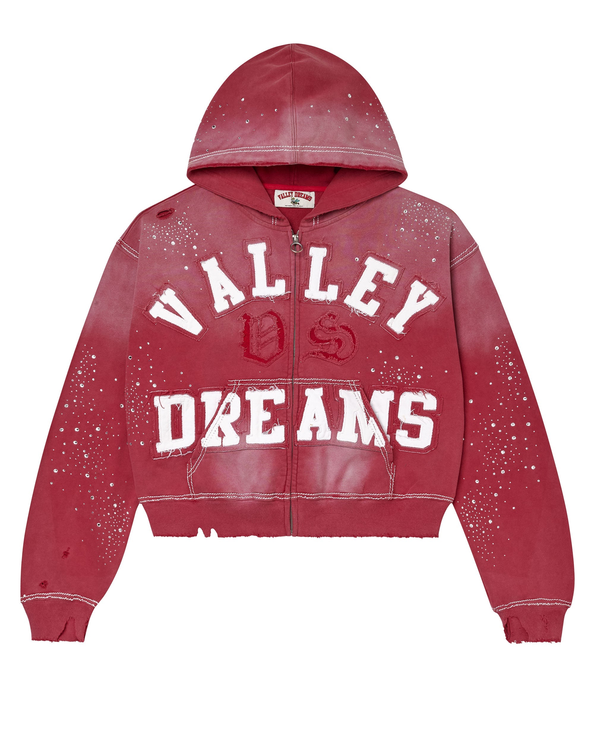 CLASSICO ZIP UP HOODIE [RUBY] – VALE NYC FLAGSHIP